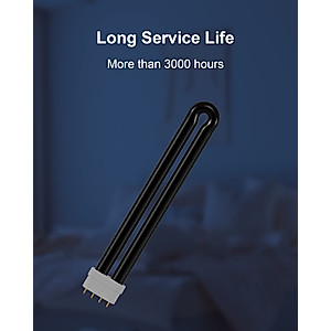 Dichroma 24W B24B Black Light Replacement Bulb Compatible with Stinger Model BK300 BK310 BK500 BK510 BK600, 10.2 Inch Bug Zapper Light Bulb with 4-Pin Base, 2 Pack