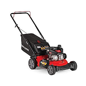 CRAFTSMAN Gas Powered Lawn Mower, 21-inch, 3-in-1 Mulching Push Mower with Bag, 140cc (M105)