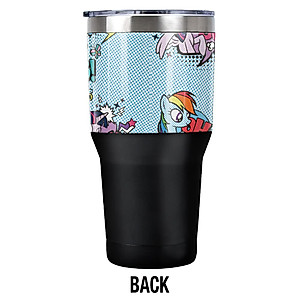My Little Pony TV Pony Comic Stainless Steel Tumbler 30 oz Coffee Travel Cup, Vacuum Insulated & Double Wall with Leakproof Sliding Lid