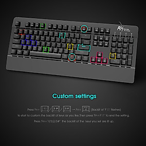 Havit 104 Keys RGB Backlit Wired Mechanical Gaming Keyboard