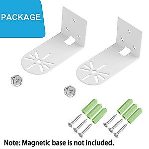 UYODM 2Pack Adhesive Metal Wall Mount Bracket Compatible with Google Nest Cam Outdoor or Indoor, Battery - 2nd Generation, VHB Stick On,No Drilling Mounting Get The Best View,Two Ways Installation