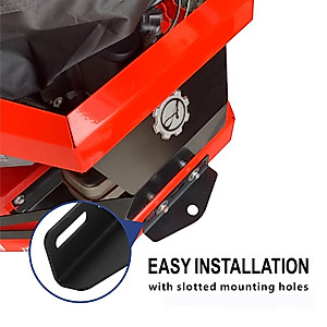 yanyuan Universal Zero Turn Lawn Mower Trailer Hitch Heavy Duty Adapter Bracket Receiver 3"-6" Mount 3/4" Pin Hole