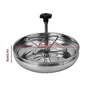 Piglet Feeding Trough, Stainless Steel Pig Food Feeder Sow Milk Trough Durable Pig Food Tray Piglet for Household Farm Piglet Cattle