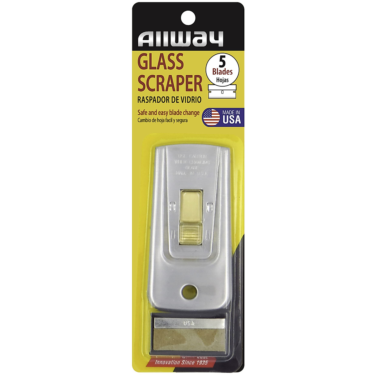 ALLWAY GS Safety Glass Scraper with 5 Blades
