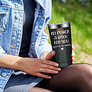 BIRGILT Best Friend Birthday Gifts for Women - Funny Friendship Christmas Gifts for Female Friends, Coworker, Sister, Bestie - 20oz Tumbler Cup