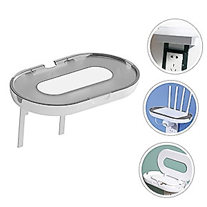 HOMOCONO Wall Mount Outlet Shelf Wall Hanging Shelves Router Container Creative Outlet Shelf for Home Cable Holder Wall Outlet Stand Wall Mount Shelf Decor Storage Shelf for Outlet Grey Abs