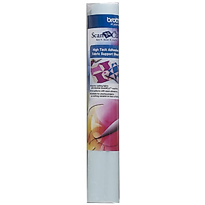 Brother ScanNCut High Tack Fabric Support Sheet CASTBL2, 4 pieces 12" x 12" High Adhesive Sheets for ScanNCut Mats, Use for Cutting Fabric Appliques, Quilting Pieces, Sewing Patterns and More