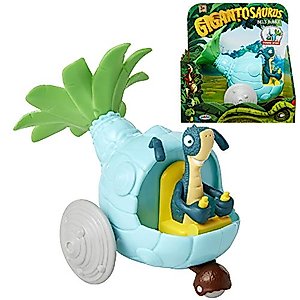 Gigantosaurus Bill's Bubble Toy Vehicle Bounces Up & Down, 6.5" Long, 4" Tall - Easy for Little Hands to Push Along - Dino Car Toys for Toddler Kids Boys & Girls