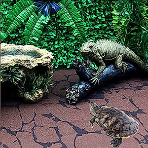 BNOSDM Reptile Carpet Mat Terrarium Liner Bedding Reptile Cage Mat Supplies for Tortoise Lizard Leopard Gecko Snake Chameleon 39’’ x 20’’