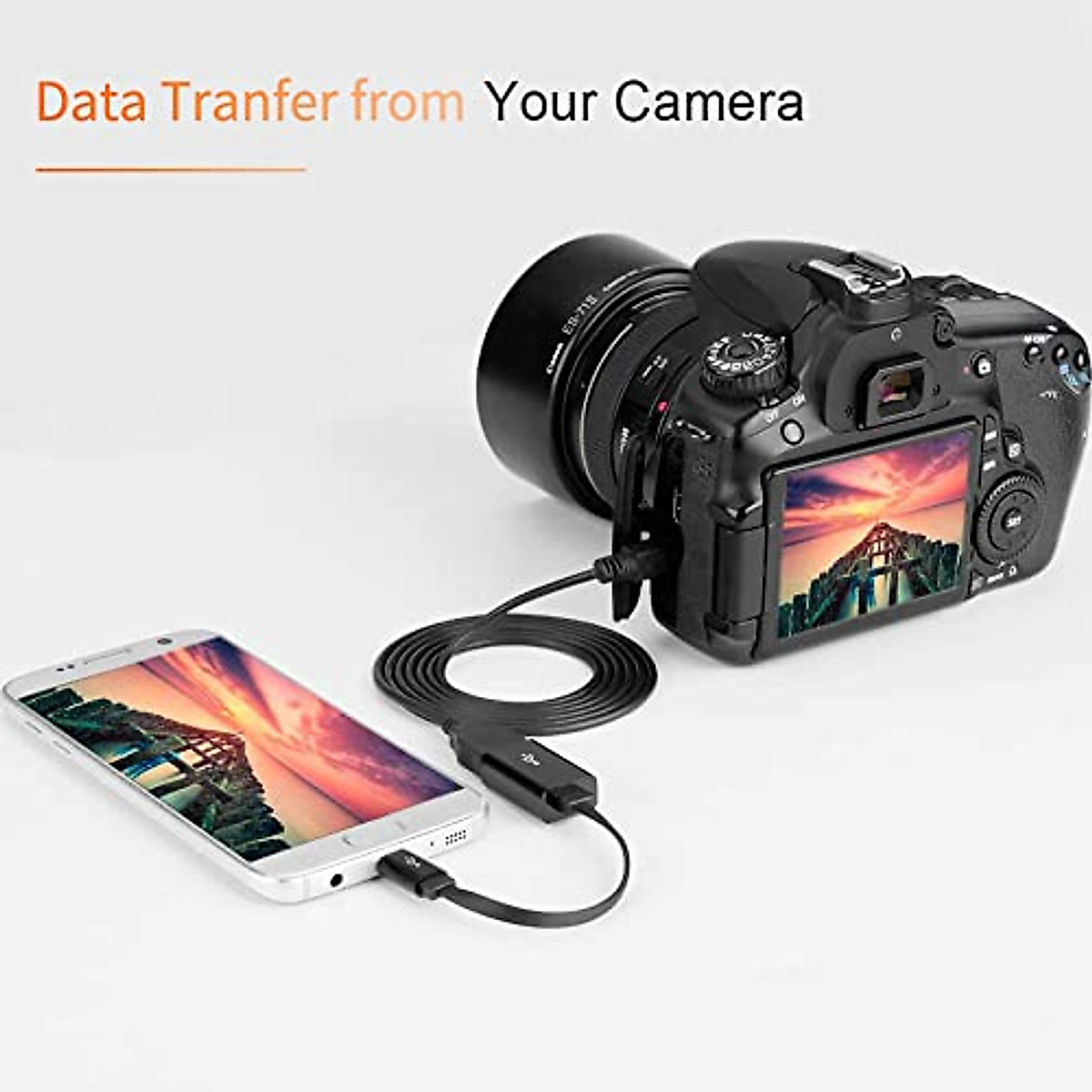 CableCreation USB to Micro USB Adapter 0.15m, USB 2.0 Male to Female ...