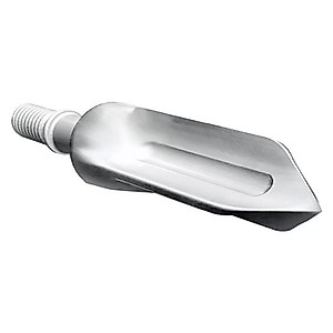 G5 Megameat BMP (Ballistic Matched Point) - Safe for Targets Durable Stainless Steel Practice Broadhead for Archery and Crossbow Training, 3-Pack - 100 Grain