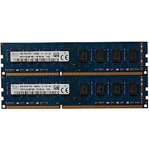 Hynix Original 16GB kit (2 x 8GB), 240-pin DIMM,Unbuffered, Non ECC, DDR3 PC3-12800 Desktop Memory Module