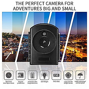 Vmotal Time Lapse Camera,Captures Professional 1080P Photo & Video,Multiple Shooting Modes 180-Day Battery Life Time Lapse Camera for Construction/Outdoor Security/Plant Growth/Tourism Record