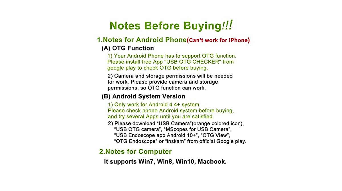 FANTRONICS USB C Borescope with 8 LED Lights