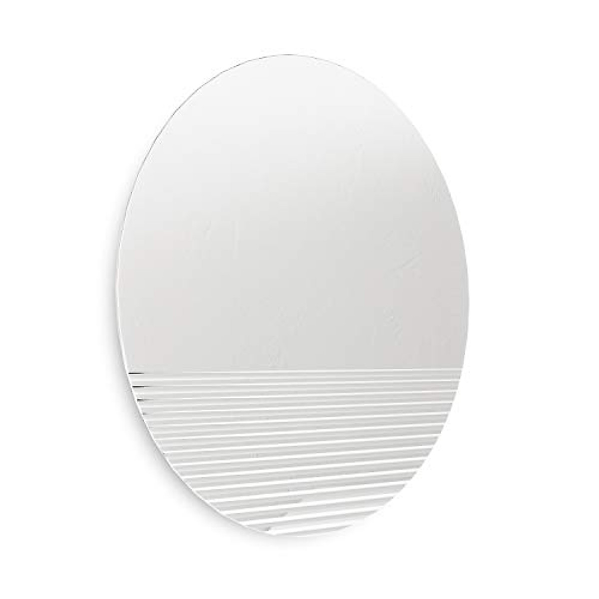 Umbra Ridge Wall Mirror for Entryways, Bathrooms, Living Rooms and More, 24 Inch, Clear