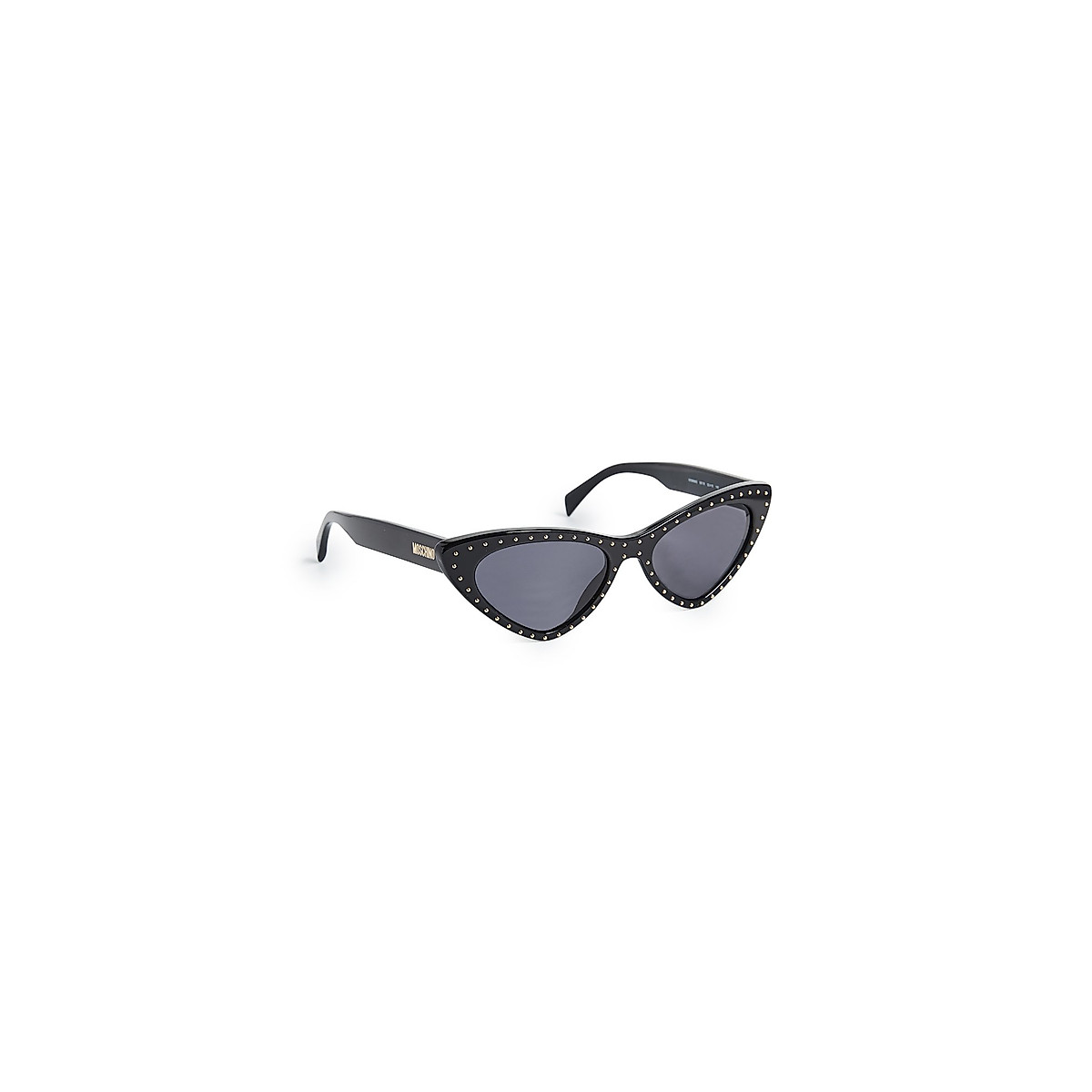 Moschino Women's Pointed Cat Eye Sunglasses, Black/Grey Blue, One Size