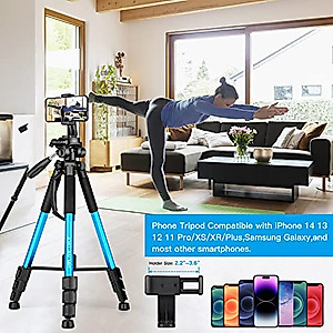 Camera Tripods & Monopods, Tripod for Camera Phone, 5 in 1 Aluminum Heavy Duty Camera Stand, Phone Tripod, Monopods, Selfie Stick, Trekking Poles, Compatible with Canon Nikon DSLR iPhone Camcorder