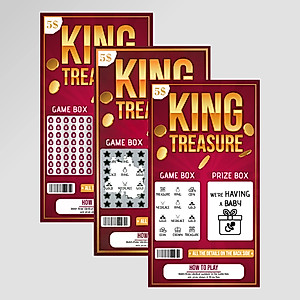 STOYKİS Pregnancy Announcement Scratch Off Cards - Baby Announcement to Dad & Grandparents Fake Lottery Tickets and Pregnancy - 10 Pack Fake Lottery Adult Pranks