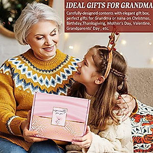 Best Grandma Gifts Mothers Day Gifts for Grandma from Granddaughter Grandchildren Grandkids, Nana Gifts Basket Grandma Birthday Gifts for Grandmother, New Grandma Gift with Wine Tumbler for Christmas
