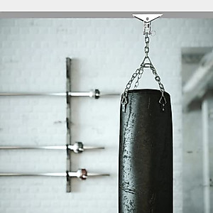 Heavy Bag Hanger, Punching Bag Hook Hangers Brackets With Custom silent nylon bushing 360° Rotation Wood Beam Holder Body Weight Strength Training Systems, Aerial Yoga Swing &Hammock,Resistance Band