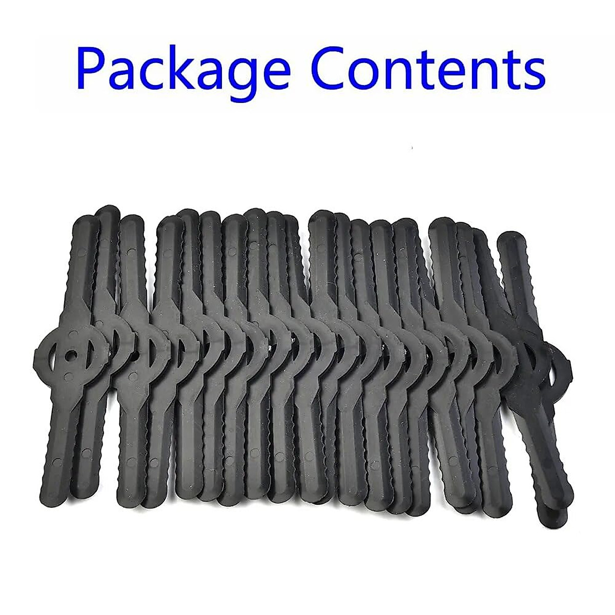 SAITOM 20PCS Plastic Cutter Blades for Electric Cordless Grass Trimmer Lawn Mower Grass Cutter Replacement Plastic Blades Garden Tools