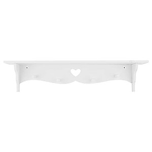 Yosoo Floating Shelves, White Wall Mounted Rack Wall Bookshelves Set for Bedroom Living Room Bathroom Decoration Home Decor Trophy Display