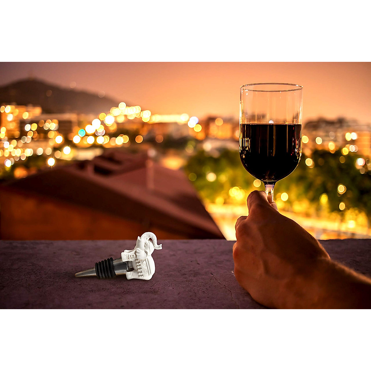 FASHIONCRAFT Elephant Bottle Stopper