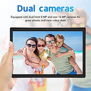 Android 12 Tablet 10.1 Inch Smart Tablet, Octa Core CPU 12GB RAM 256GB ROM, Support 4G LTE, 2.4G 5G Dual Band WiFi, 8MP Front and 16MP Rear Cameras (Iron Gray)