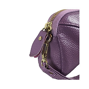 Women's Genuine Leather Wristlet Clutch Cell Phone Purse