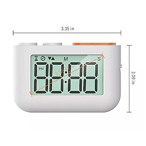 JEUSDF Multifunctional LCD Digital Loud Clock Timers Electronic Countdown Timer Classroom Home Kitchen Cooking Alarm