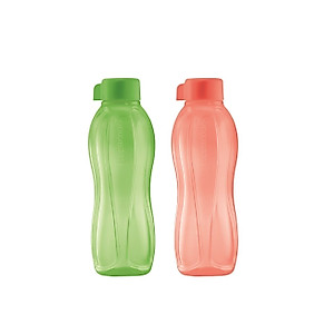 TUPPERWARE ECO SPRING Drinks Bottle 500ml 4-pc Set Tumblers