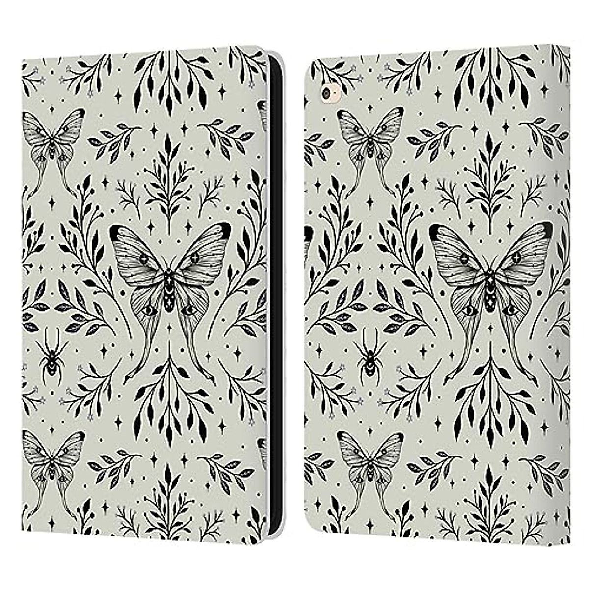 Head Case Designs Officially Licensed Episodic Drawing Mystical Butterfly Pattern Art Leather Book Wallet Case Cover Compatible with Apple iPad Air 2 (2014)