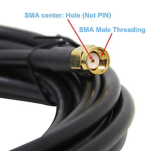 Ultra Low Loss Coax Cable 10ft, Ancable N Male to RP-SMA Male Coaxial Extension Cable for Yagi TP-Link 2.4Ghz Omni Antenna, APs, WiFi and WiFi and ALFA Extender/Transceiver/Repeater/Router/Amplifier