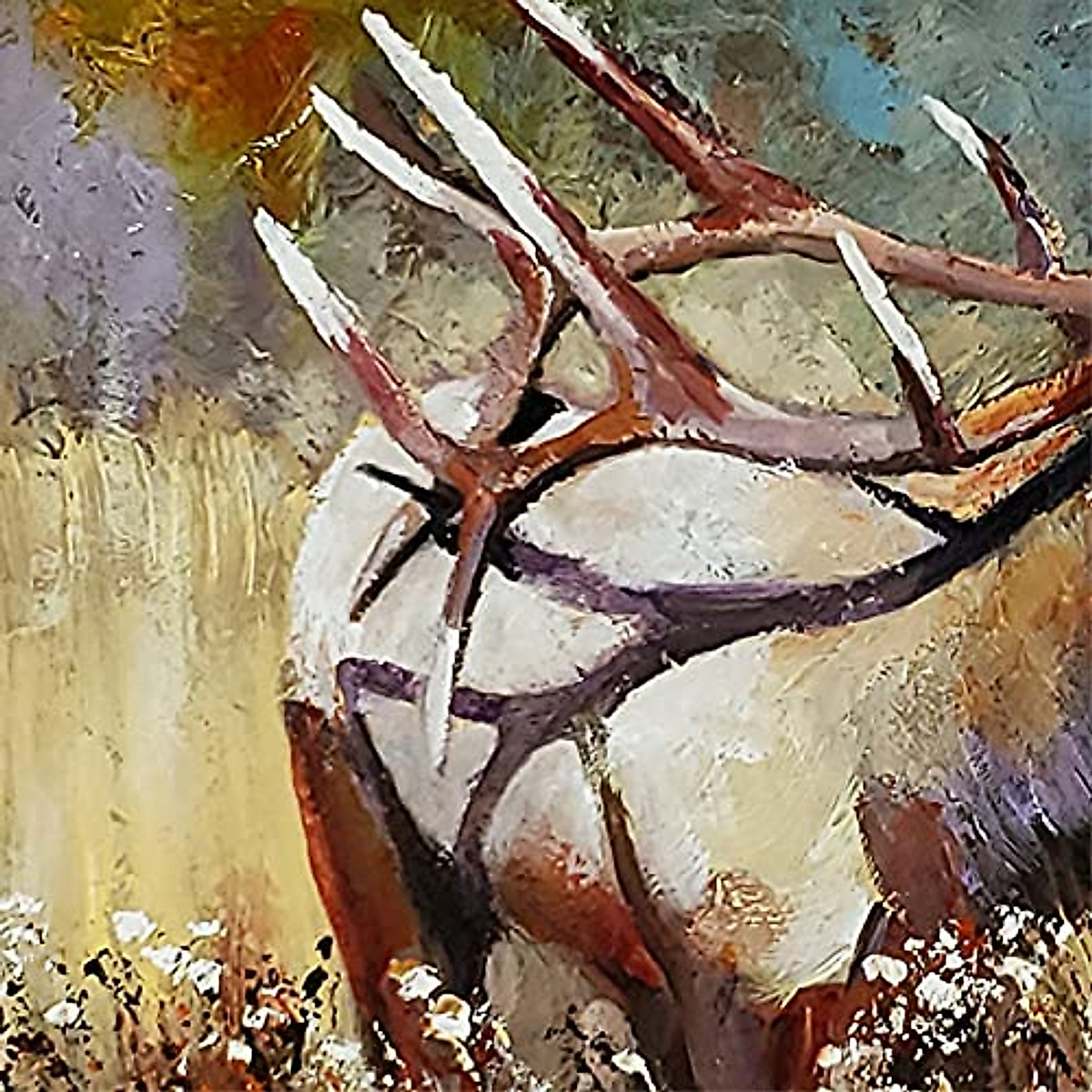 Bugle of the Bull, Wildlife by Internationally Renowned Painter Yary Dluhos