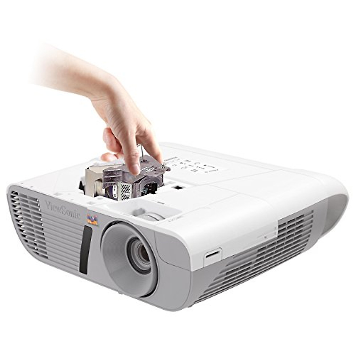 ViewSonic 3200 Lumens Full HD 1080p Shorter Throw Home Theater Projector with 3D DLP and HDMI, Stream Netflix with Dongle (PJD7828HDL)
