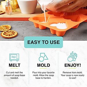 Saponify - 2Lb Honey Melt and Pour Soap Base, Pure Skin-Enhancing Honey Soap Base, Easy to Use Glycerin Soap Base for Soap Making