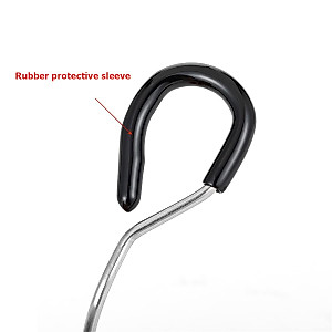 AUCELI 2PCS Bling Car Headrest Hooks, Diamond Car Back Seat Headrest Organizer, Rhinestones Vehicle Seat Metal Hanger for Bag Purse Clothes Grocery, Universal Auto Interior Accessories (Black)