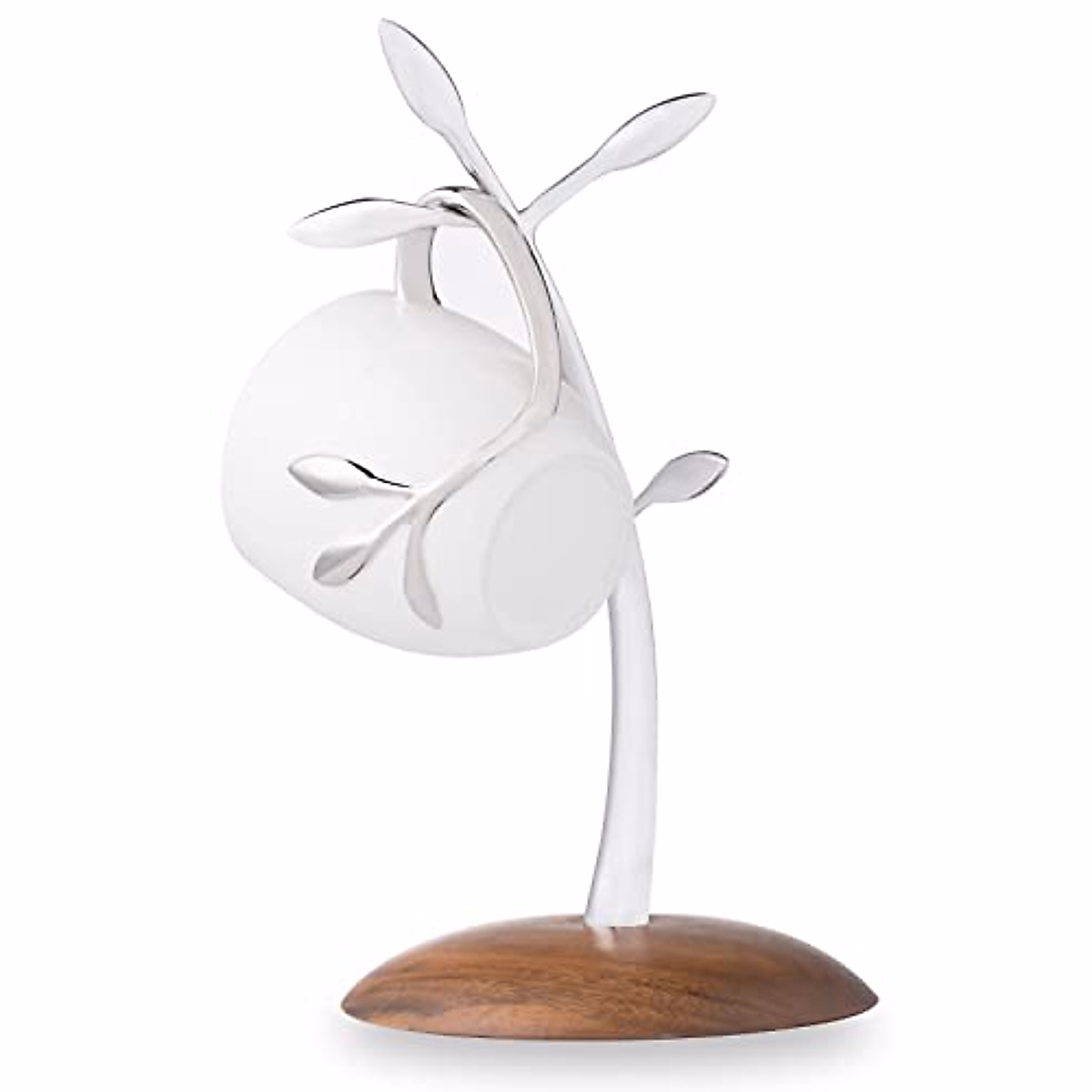 Everyday Solutions Vine Series Mug or Banana Tree Warm Acacia Wood with Polished Cast Alloy - Sturdy Durable Mug Holder Tree - Wood Cup Holder Tree – Banana Holder Tree