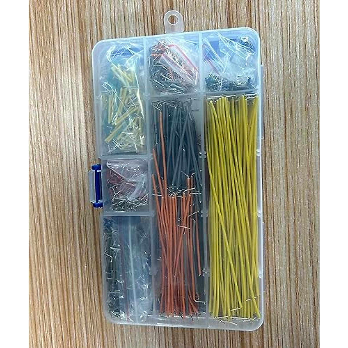 BOJACK 14 Vaules 840 pcs 2-125mm Solderless Flexible Breadboard Connecting Line Cables Breadboard Jumper Wires kit