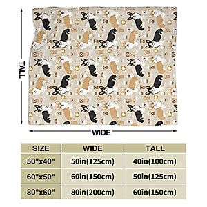 Corgi Blanket Cute Comfort Warm Corgi Throw Blanket Soft Fleece Blankets Corgi Gifts for Corgi Lovers Kids