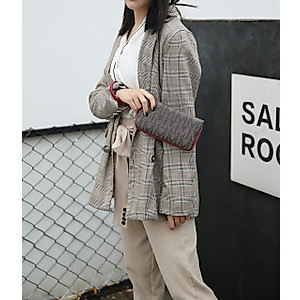 MKF Collection Wristlet Wallet for Women, Small Vegan Leather Credit Card Holder with Zipper Coin Pocket Wallet Purse Handbag By Mia K