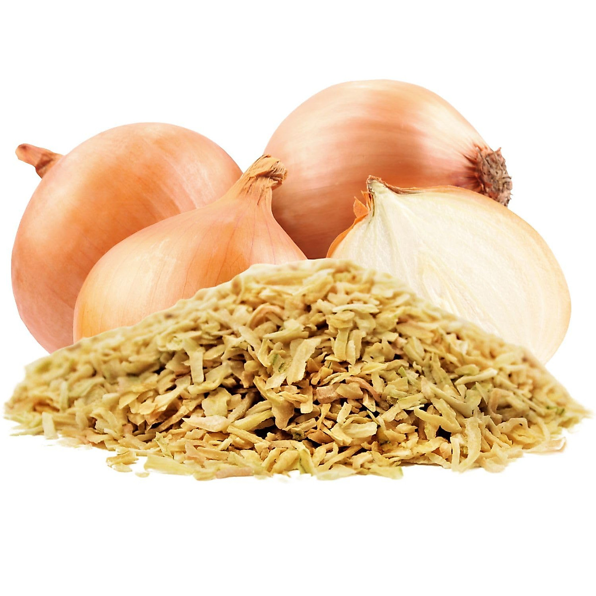 Gourmet Dried Chopped Onion by It’s Delish, 2 LBS Bulk - Premium, No Preservatives, All Natural Dehydrated Onions Flakes, Certified Kosher