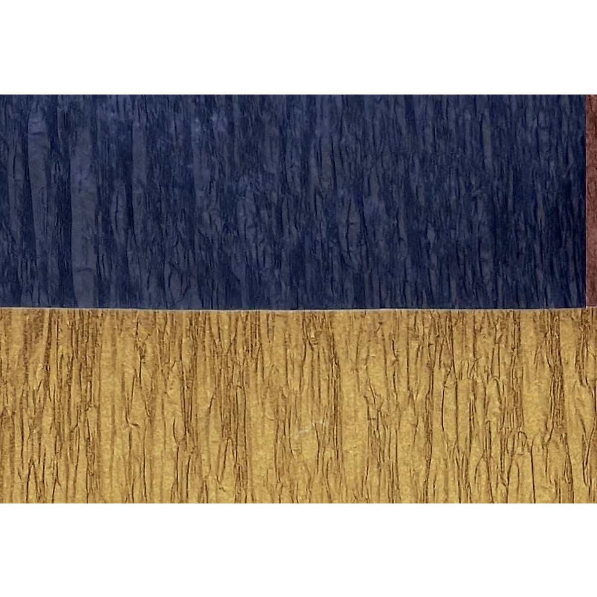 K-Kraft USA-Made Crepe Paper Streamers for Birthday, Party, Holiday, School, Wedding, Shower, or Graduation (1 Navy Midnight Blue + 1 Gold Metallic)