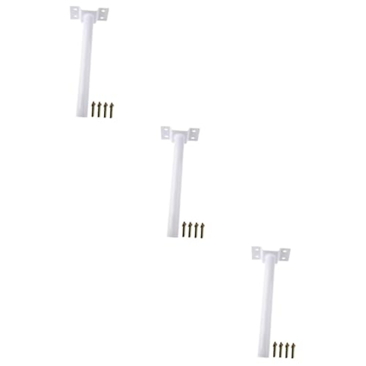 3 Sets Light Fixing Bracket Lamp Arm Bracket Light Fixture Mounting Bracket Street Light Metal Bracket Solar Street Light Bracket Lamp Arm Accessory Street Lamp Mounting Arm