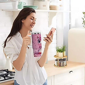 RPLIFE Cute Cartoon Unicon Stainless Steel Coffee Cup, Insulated Tumblers, Coffee Tumbler for Women