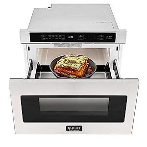 Kucht KMD24S Drawer Microwave, Stainless Steel