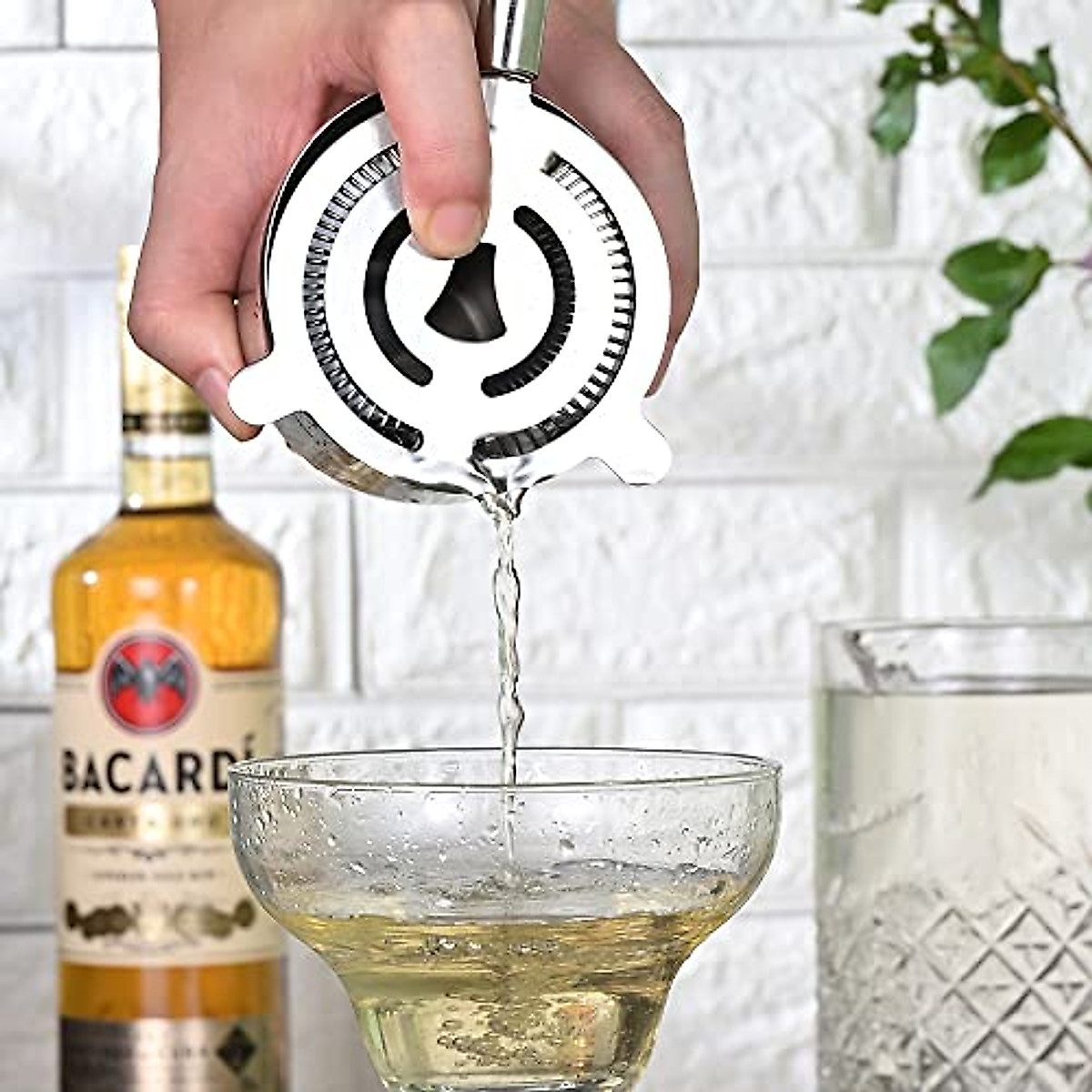 ETENS Cocktail Shaker Set Stainless Steel & Bar Set, Bartender Kit Mixology Drink Mixer, Bartending Tools Gifts: Martini Shaker 24oz, Muddler, Strainer, Measuring Jigger, Alcohol Pourer, Mixing Spoon