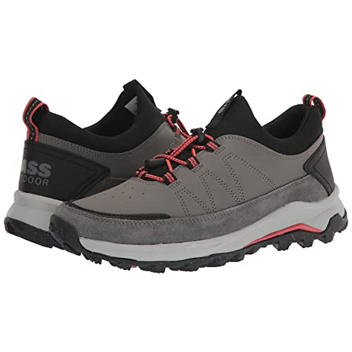 BASS OUTDOOR Men's Trek Stretch Hiker Hiking Shoe, Gargoyle, 10.5