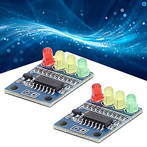 2Pcs Battery Level Indicator Battery Capacity Module Battery Level Indicator Module Module Capacity Tester Board 4 Phase 12V with 4pcs LED