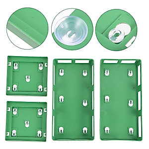 SEWACC 8 Pcs Flower Mud Sucker Dinner Table Decor Flower Mud Holder Coffin Tray Table Trays for Eating Flower Centerpiece Tray Flower Foams Tray Floral Tray Flowers Flower Stand Plastic